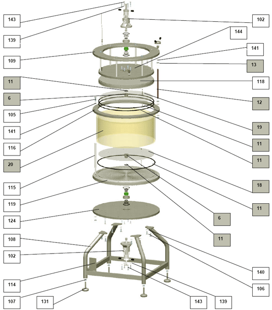 Chromaflow 400 mm, manual nozzle, 100-300 mm, 20 PE | Cytiva