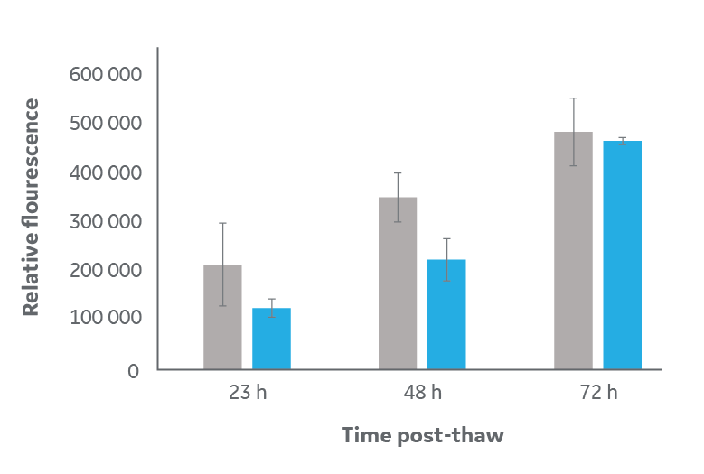 Large cryovial cell freezing