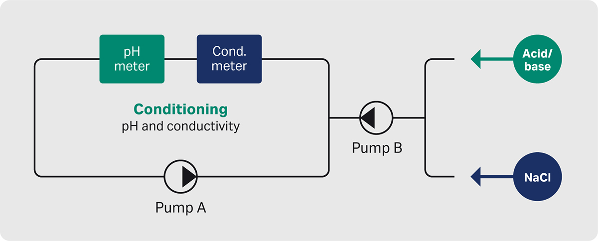 Connected automated downstream process for mAb screening and evaluation ...